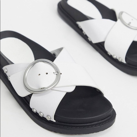 Truffle Collection | Shoes | Truffle Collection Buckle Black White ...